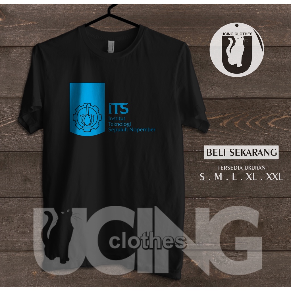 Jual Kaos Baju Kampus ITS Institut Teknologi Sepuluh Nopember Logo Kaos ...