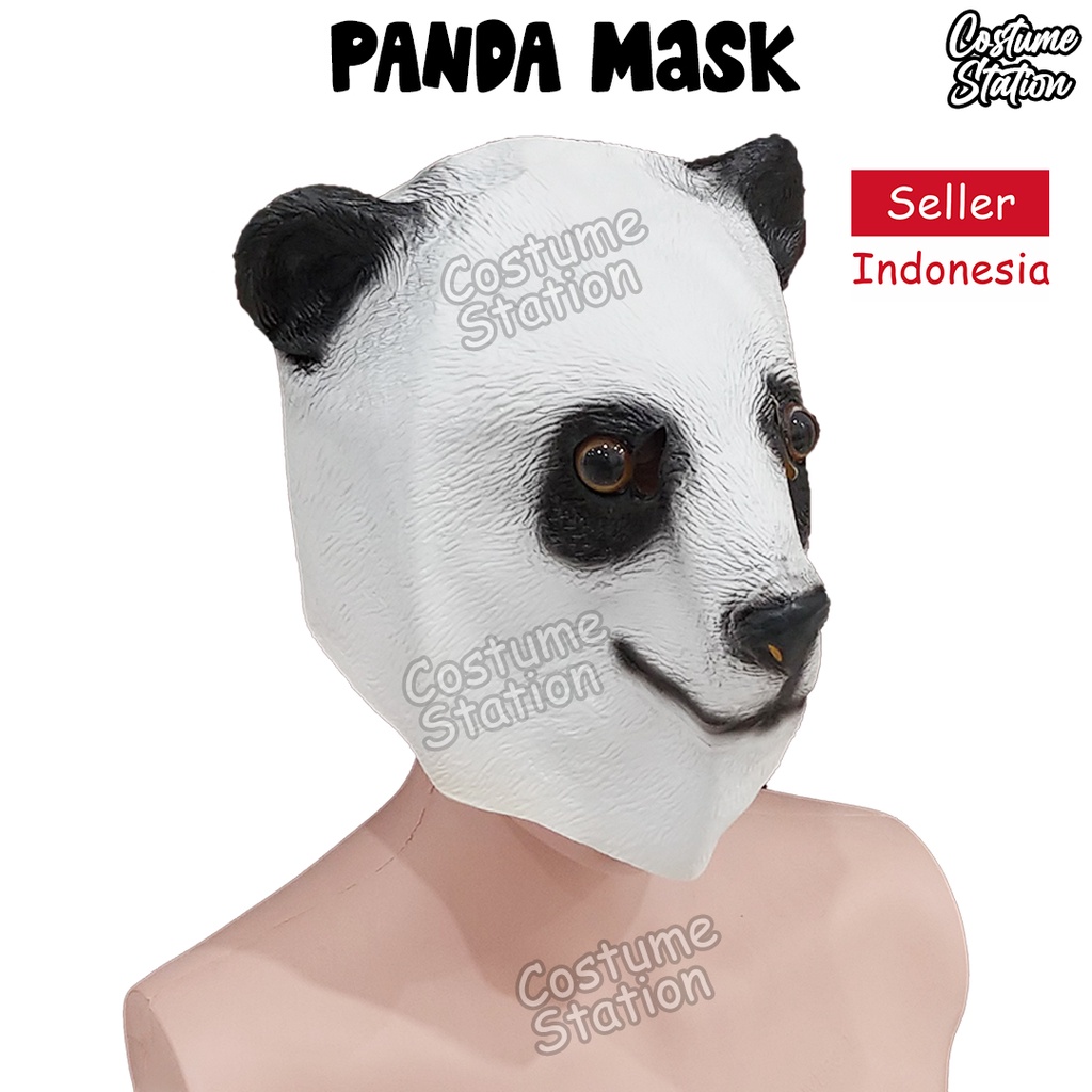 Jual Topeng Panda / Mask Latex Hewan Binatang Animal Halloween | Shopee ...
