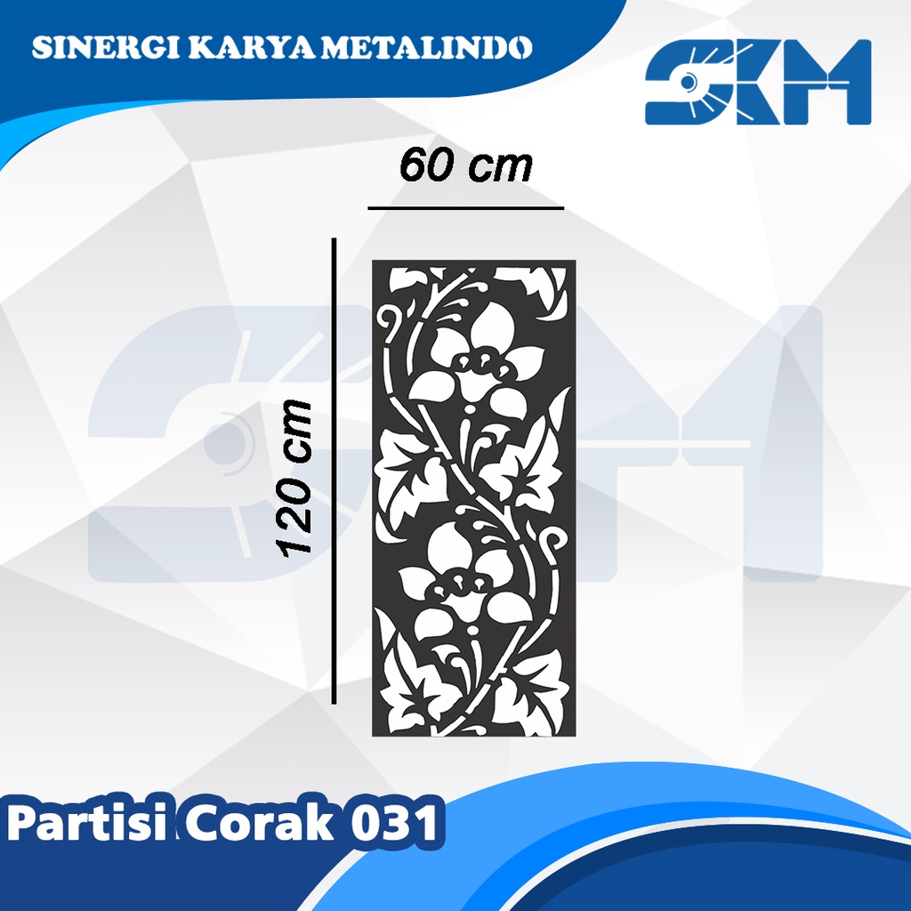 Jual PLAT PARTISI PAGAR MOTIF 120X60cm TEBAL 1MM - 2MM / LASER CUTTING ...