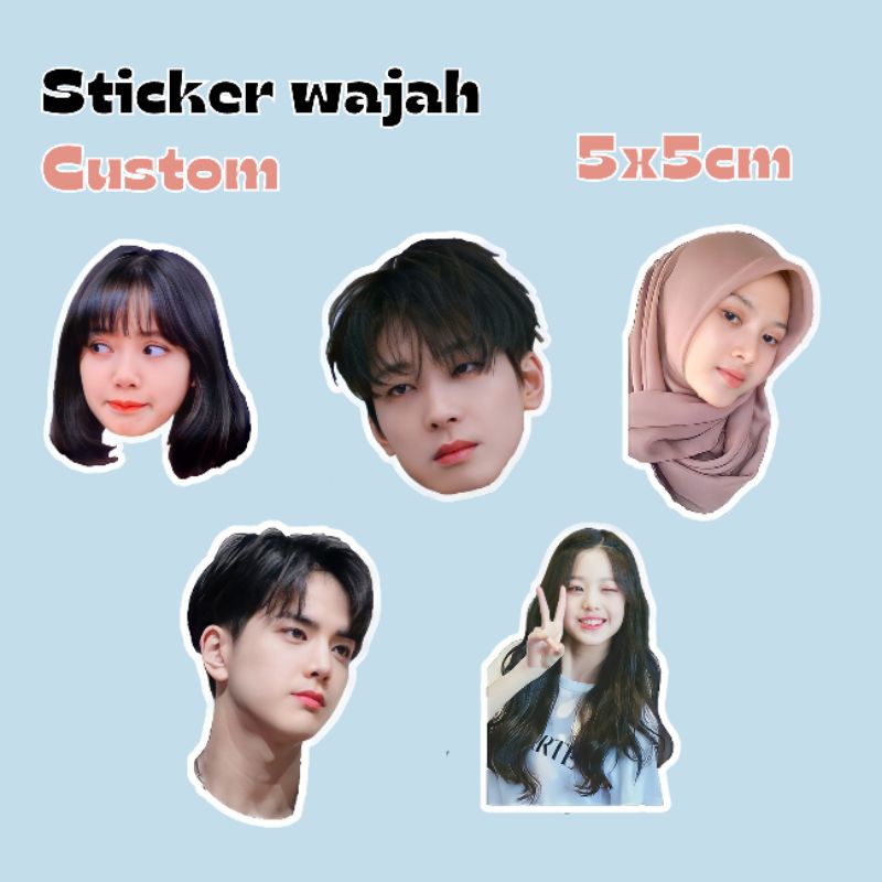 Jual STICKER WAJAH CUSTOM WATERPROOF | Shopee Indonesia