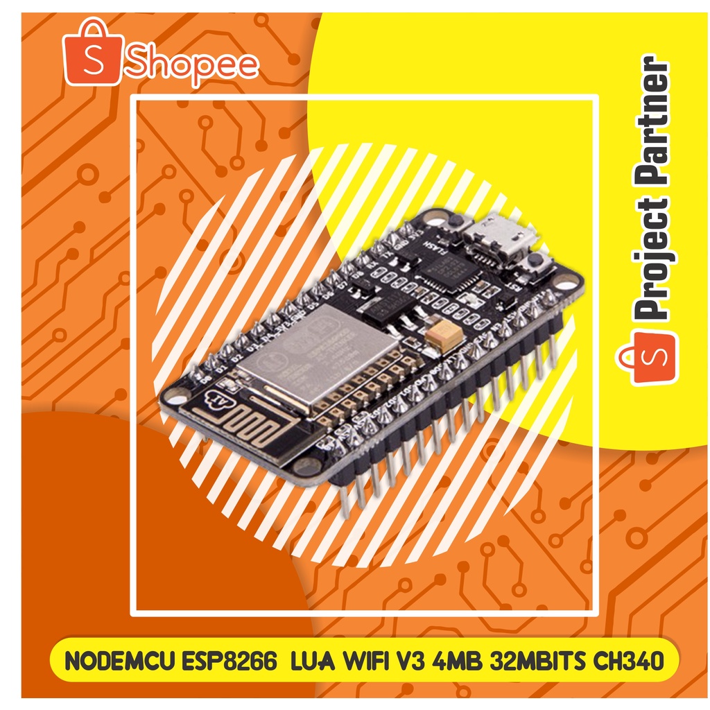 Jual Nodemcu ESP8266 Lua Wifi V3 4Mb 32Mbits CH340 Flash ESP8266 ESp12 Board | Shopee Indonesia