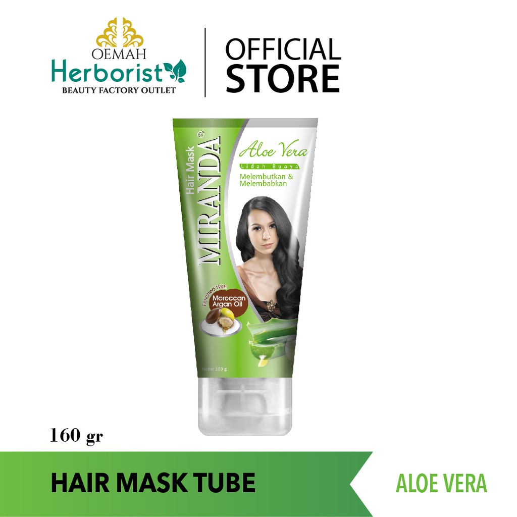Jual Miranda Hair Mask (Masker Rambut) Tube - Aloe Vera 160gr | Shopee ...