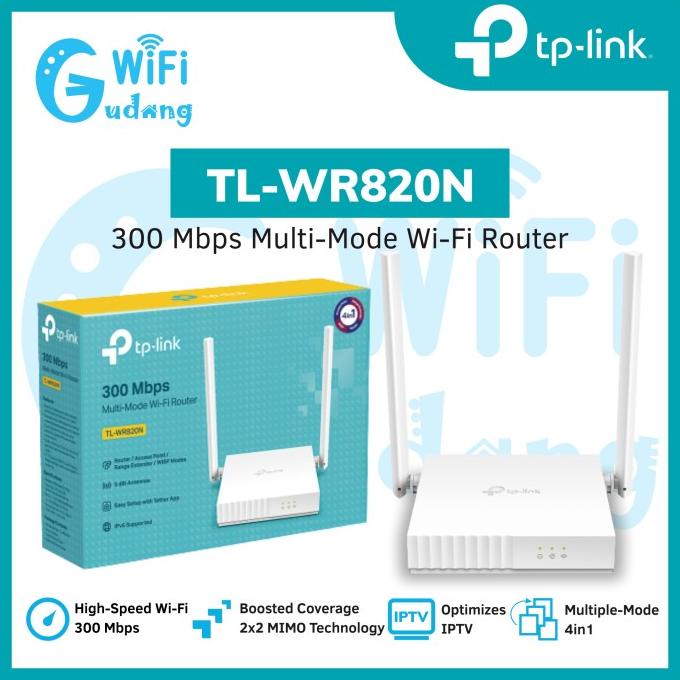 Jual NETWORK PERALATAN JARINGAN TP-LINK TL-WR820N 300MBPS WIRELESS N ...
