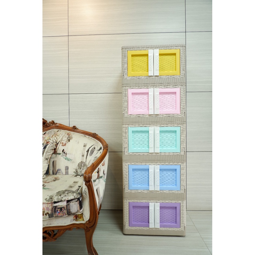 Jual Lemari Pakaian Box Penyimpanan Susun Serbaguna Multifungsi Susun ...