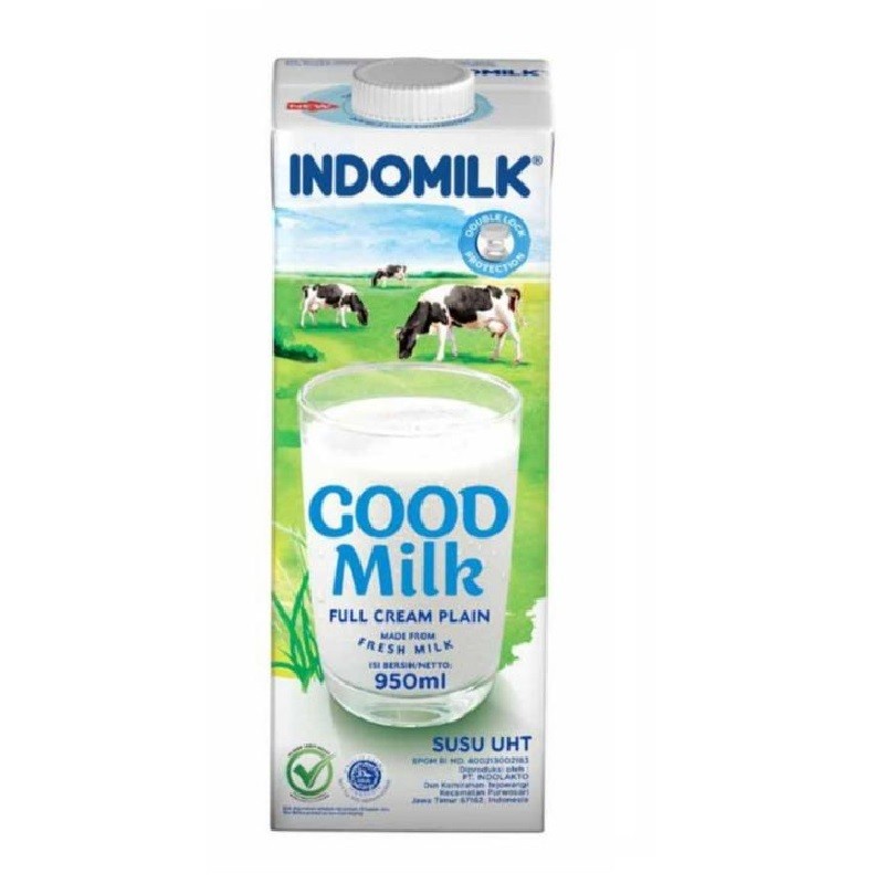 Jual susu uht indomilk full krim cream 950 | Shopee Indonesia