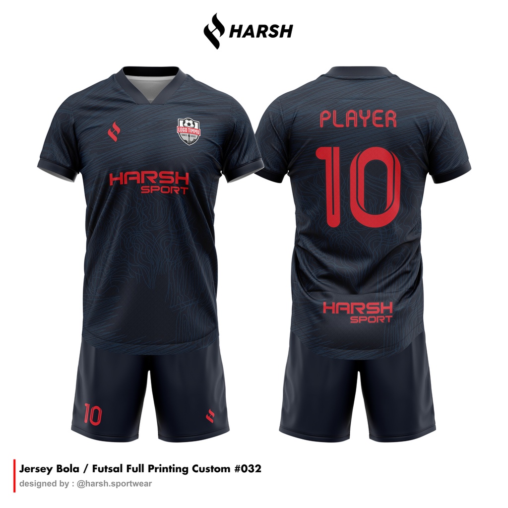 Jual JERSEY BAJU FUTSAL/SEPAKBOLA TERBARU BEBAS CUSTOM DESIGN FREE NAMA DAN NOMOR PUNGGUNG H032 ...