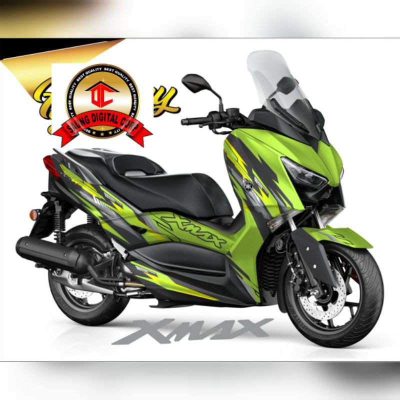 Jual Decal Sticker Yamaha XMAX full Body grafis hijau variasi | Shopee ...