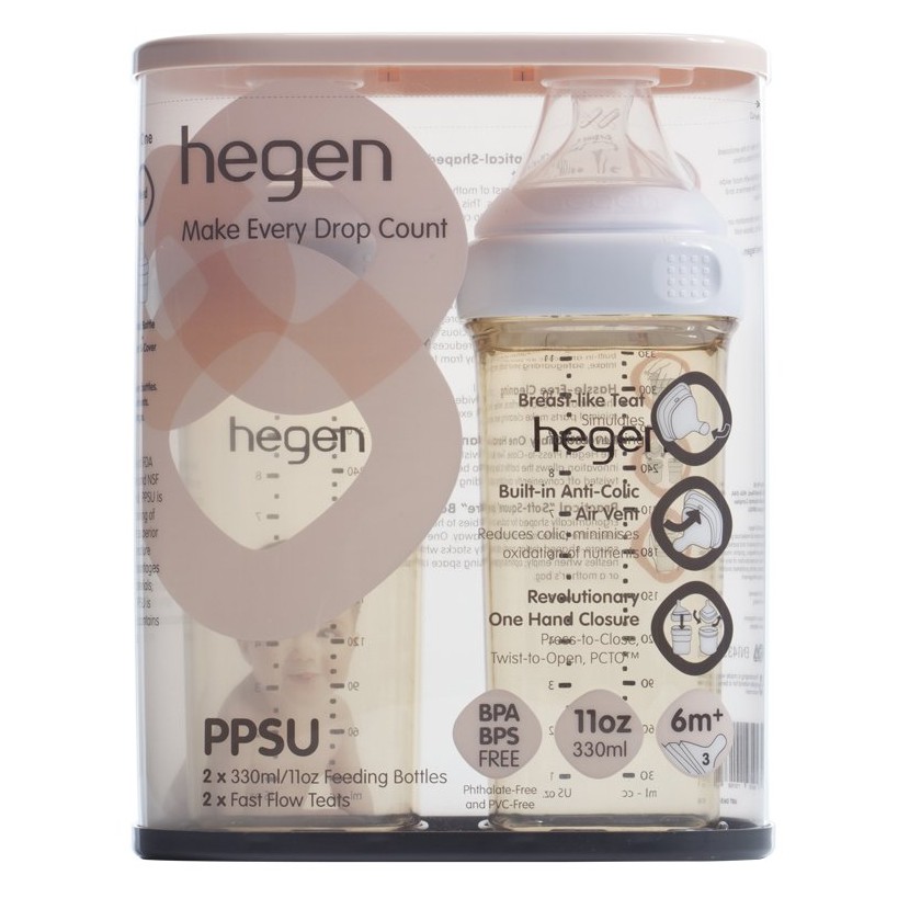 Jual HEGEN BOTOL SUSU PCTO FEEDING BOTTLE PPSU 330 ML | Shopee Indonesia