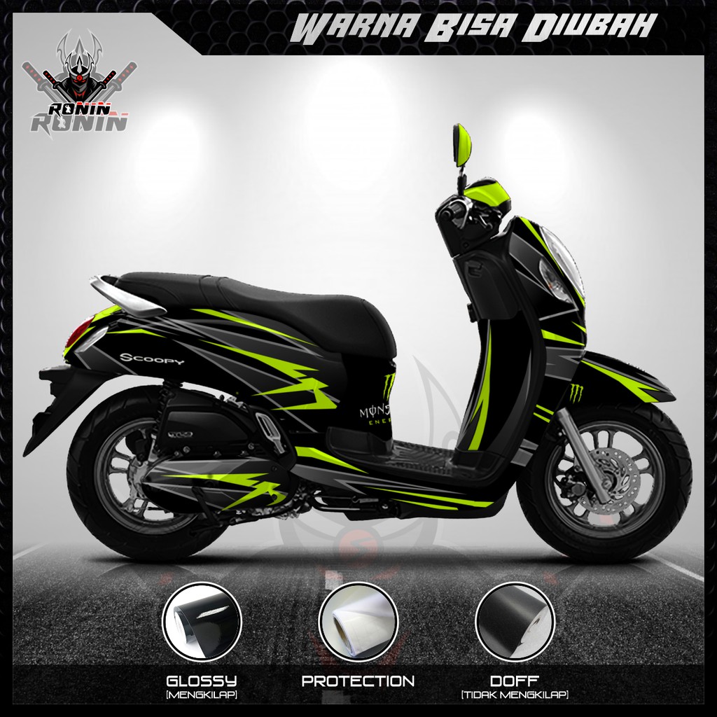 Jual Sticker Decal All New Scoopy, Scoopy 2021 Full Body Full Blok ...