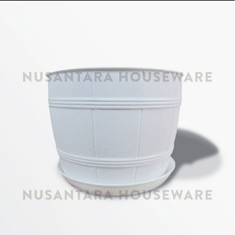 Jual Green Leaf Pot Bunga Putih 6722 Pot Lantai | Shopee Indonesia