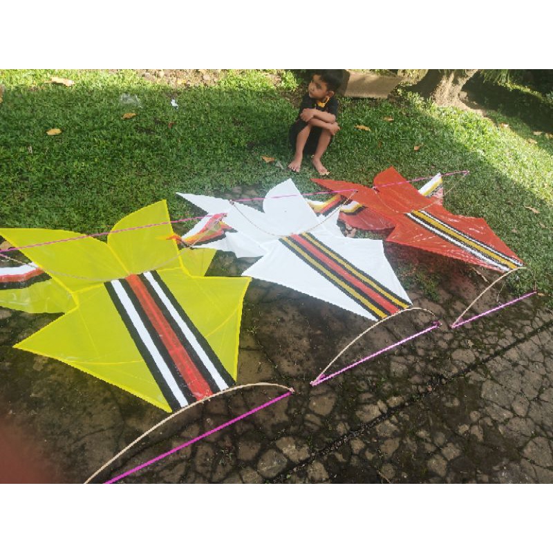 Jual layangan bebean plastik 120cm knock down /lipat | Shopee Indonesia