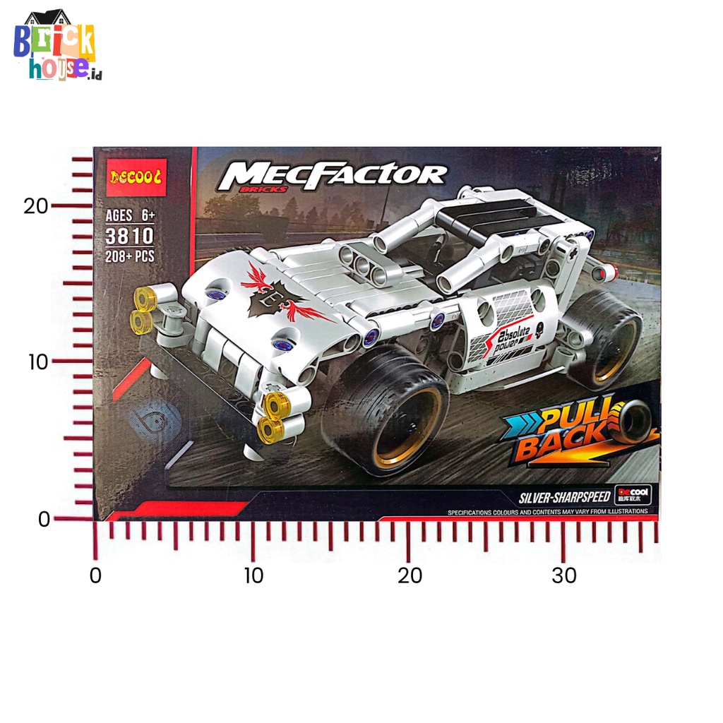 Jual MAINAN ANAK EDUKATIF/BRICK/BONGKAR PASANG TECHNIC MECFACTOR PULLBACK WHITE CAR 3810 ...