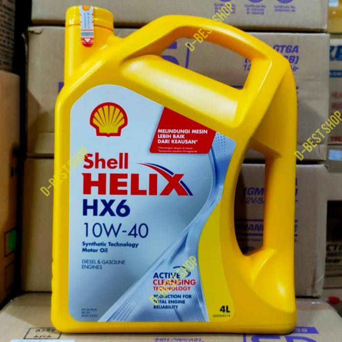 Jual Oli Shell Helix Hx6 Pengganti Hx7 Sae 10W-40 Galon 4 Liter ...