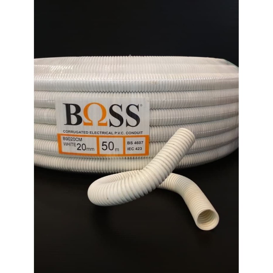 Jual Flexibel Listrik Selang Pipa Conduit 20mm (50 Meter) BOSS | Shopee ...
