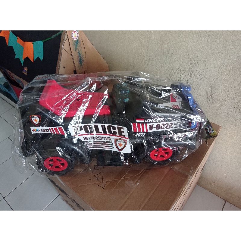 Jual mainan anak mobil dorong police hitam v002 | Shopee Indonesia