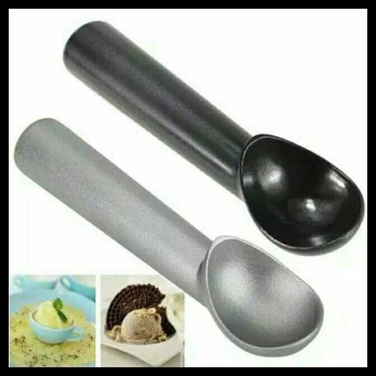Jual SEKOP ICE CREAM SCOOP ICE CREAM SENDOK ES KRIM WARNA SILVER STAINLESS - HITAM | Shopee ...