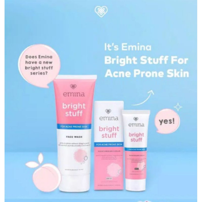 Jual paket 2 in 1 EMINA FACIAL WASH ACNE DAN PELEMBAB ACNE SERIES ...