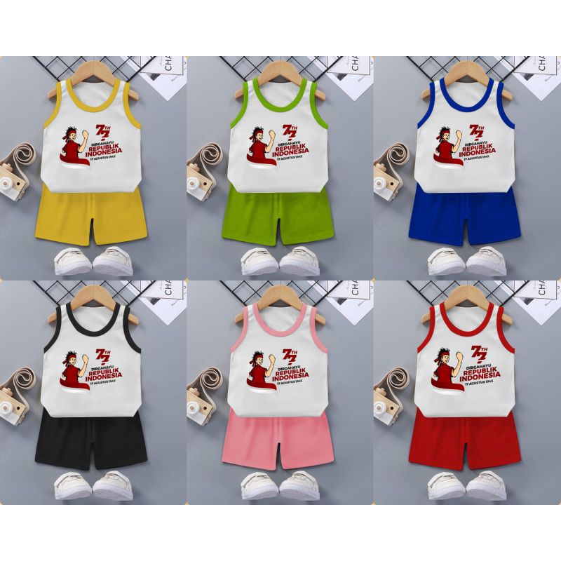 Jual SETELAN ANAK LUCU SINGLET ANAK MURAH TEMA AGUSTUSAN DIRGAHAYU RI ...