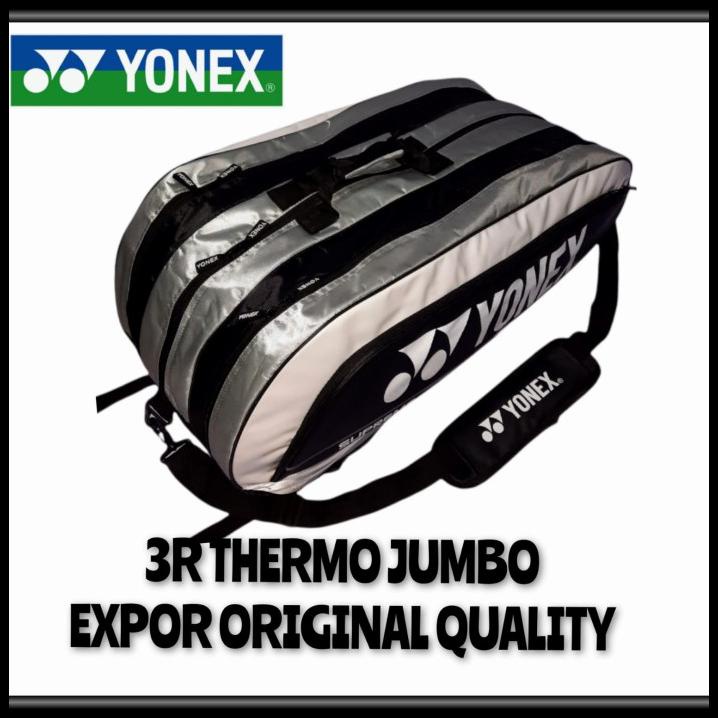 Jual Tas Raket 3R Thermo Ori Badminton Bulutangkis - Silver | Shopee ...