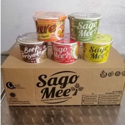 Jual SAGO MEE PAKET DUS 24 CUP MIX/PILIH RASA MIE INSTAN SAGOMEE SEHAT ...