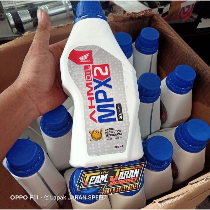 Jual AHM OIL MPX 2 800ML 10w-30 API SL OLI MATIC MPX ORIGINAL | Shopee ...