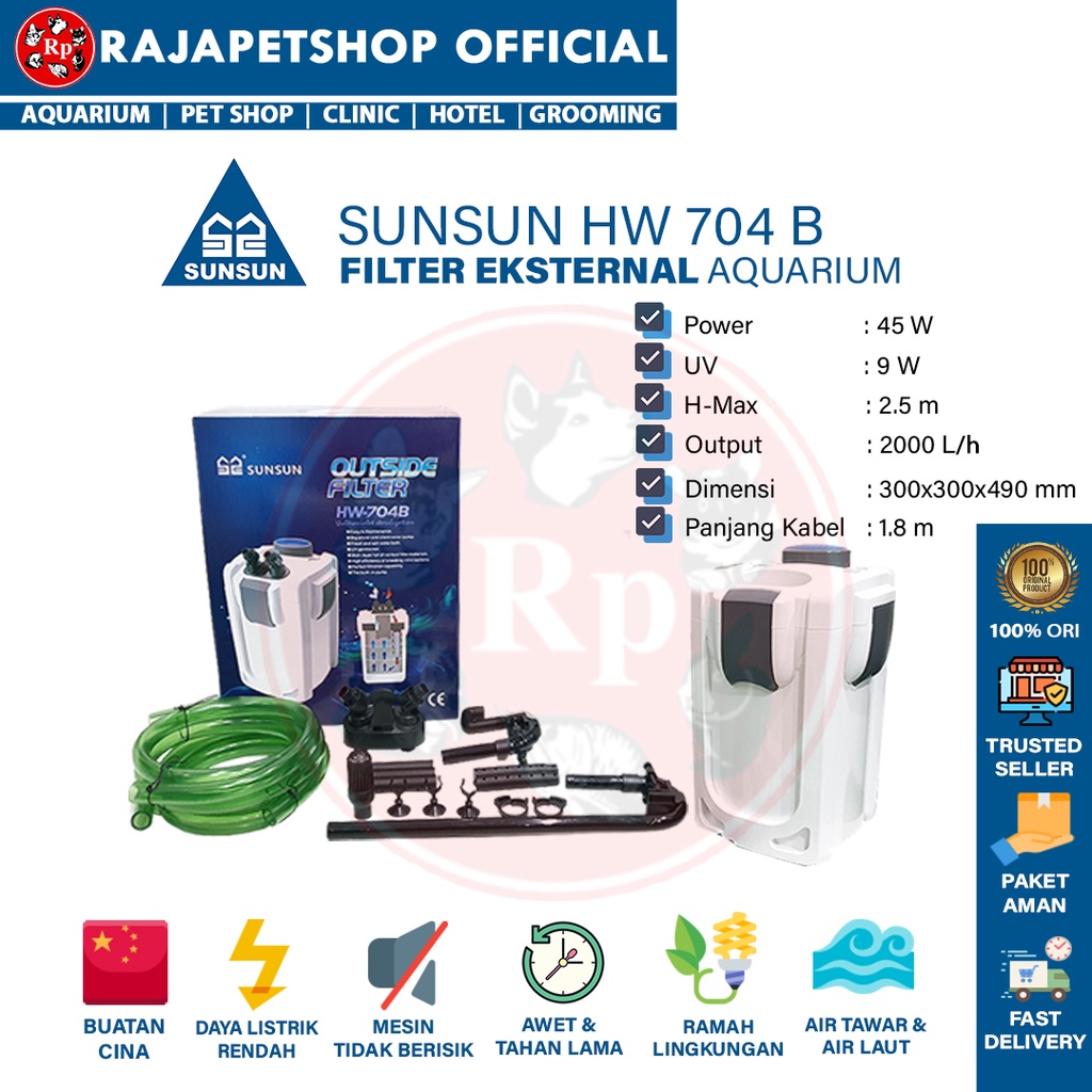 Jual ( EXTERNAL FILTER ) SUNSUN HW 704B CANISTER AQUARIUM AQUASCAPE | Shopee Indonesia
