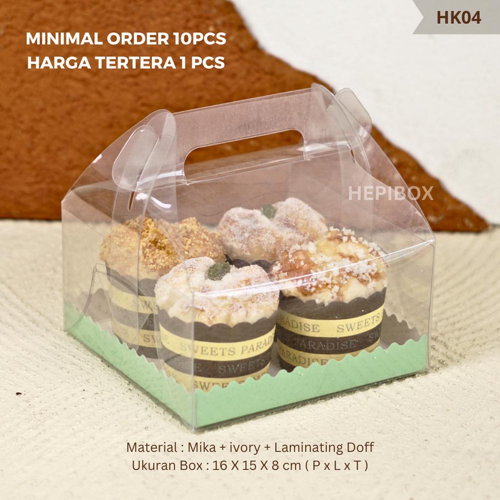 Jual Gable Box Mika / Mika Cup Cake / Kotak Tenteng Mika / Kotak ...