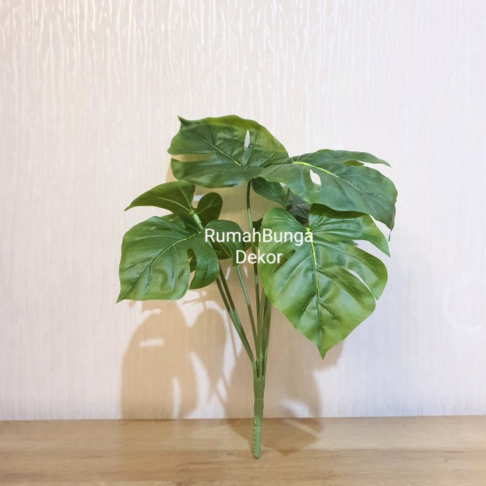 Jual Daun Monstera Artificial x9 ( Hijau Muda ) | Shopee Indonesia