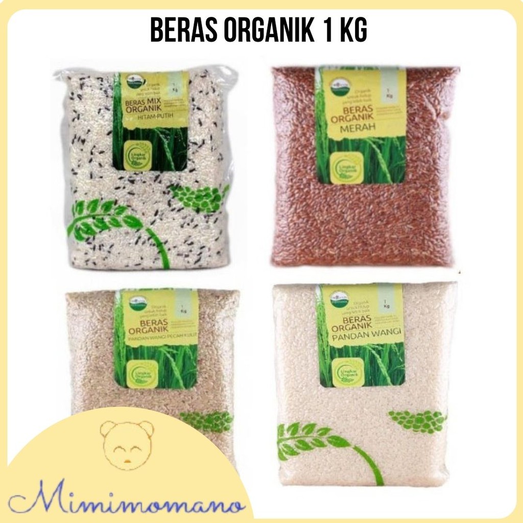 Jual Beras Organik Lingkar Organik Merah/Pandan Wangi/Coklat/Hitam/Mix ...