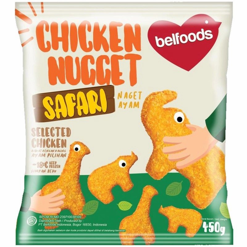 Jual Belfoods Chicken Nugget Safari [450 gr] | Shopee Indonesia
