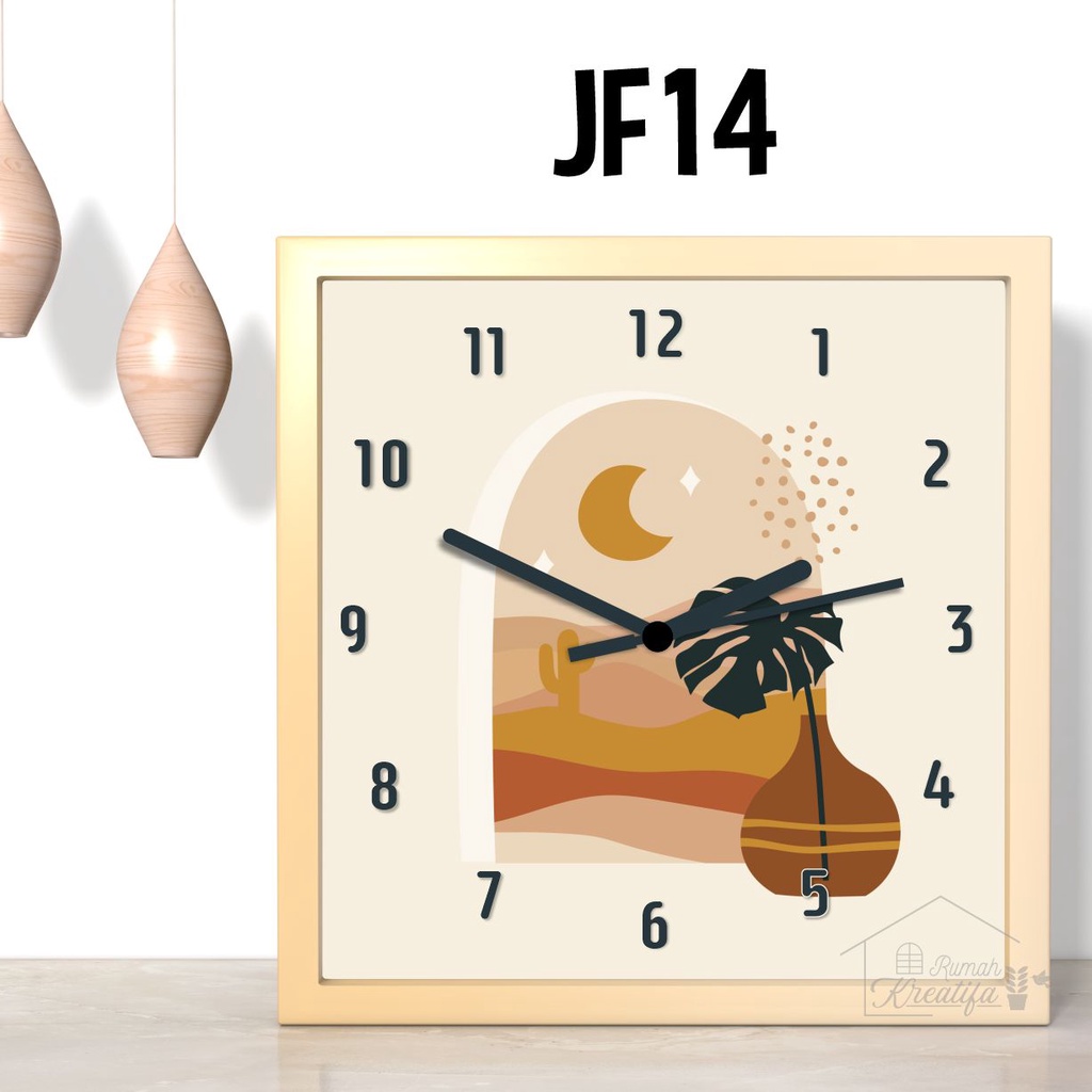 Jual Jam Dinding Bingkai Aesthetic 30 cm | Dekorasi Kamar Unik Estetik ...