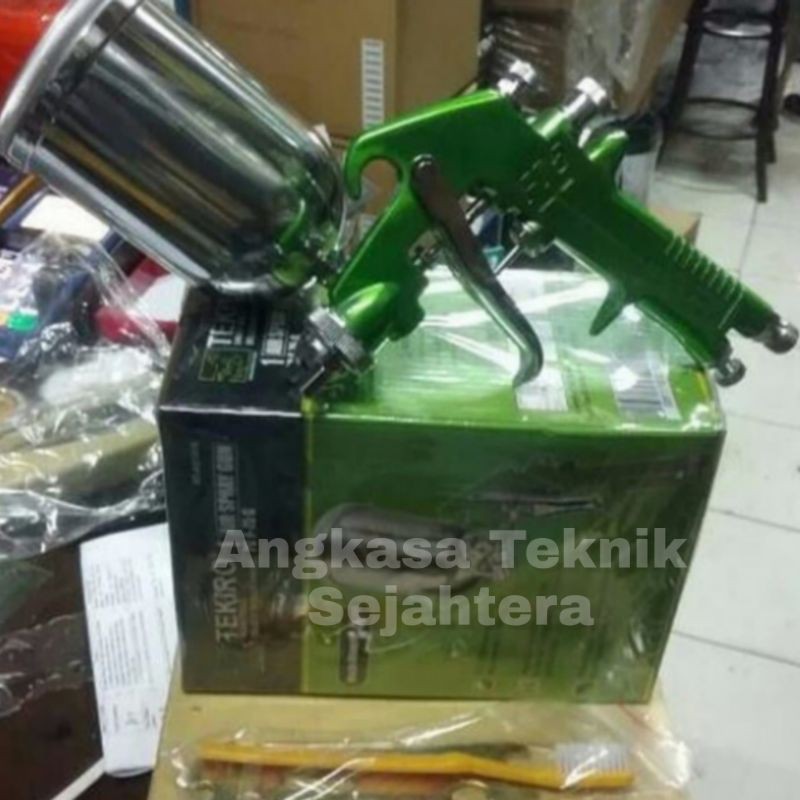 Jual TEKIRO Alat semprot cat tabung atas F75 G spray gun | Shopee Indonesia