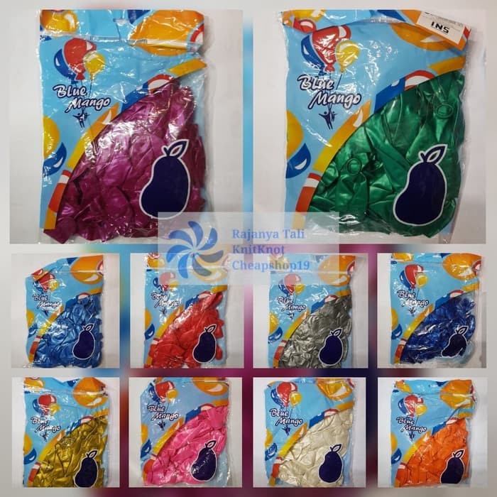 Jual Balon Latex Metalik 1 PACK ISI 100 Pcs / Balon Per Pack / Balon ...