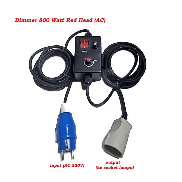 Jual Dimmer 800 watt untuk lampu Red Head | Shopee Indonesia