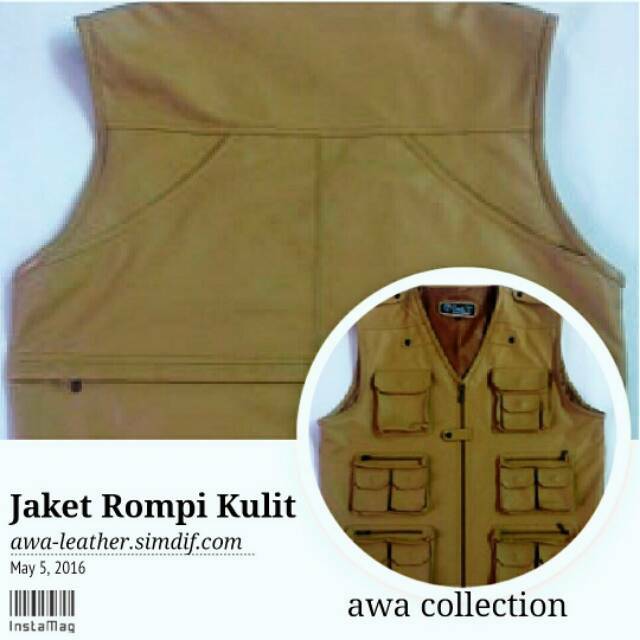 Jual Jaket rompi kulit | Shopee Indonesia