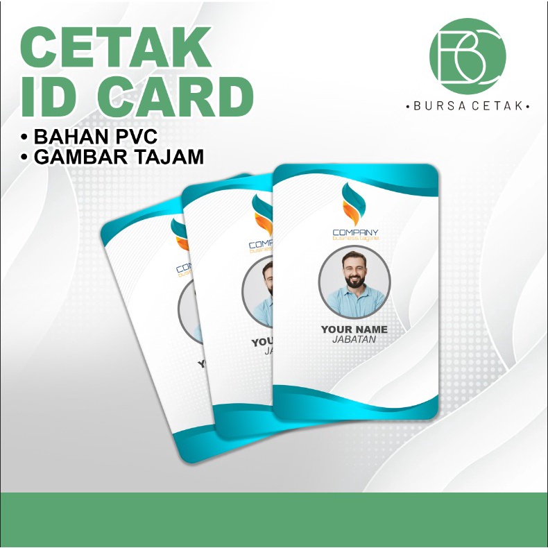 Jual BURSA CETAK - Cetak Kartu ID Card Custom 1 Muka / Print Kartu ...