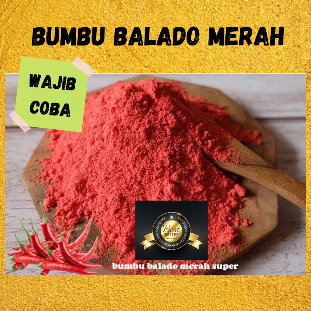 Jual BUMBU TABUR BALADO MERAH 1KG FOOD GRADE 1 Kg Bubuk Balado Kiloan ...