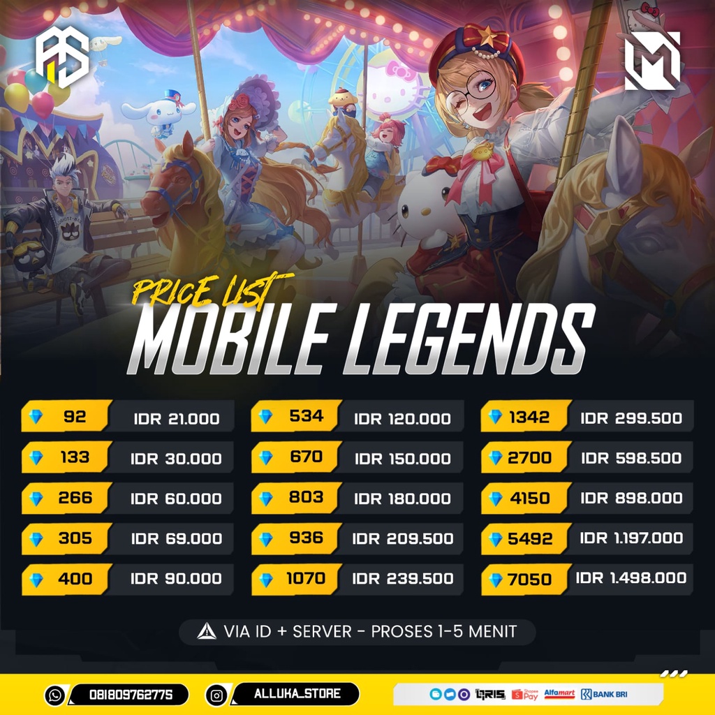 Jual Diamond Mobile Legends Fast | Shopee Indonesia