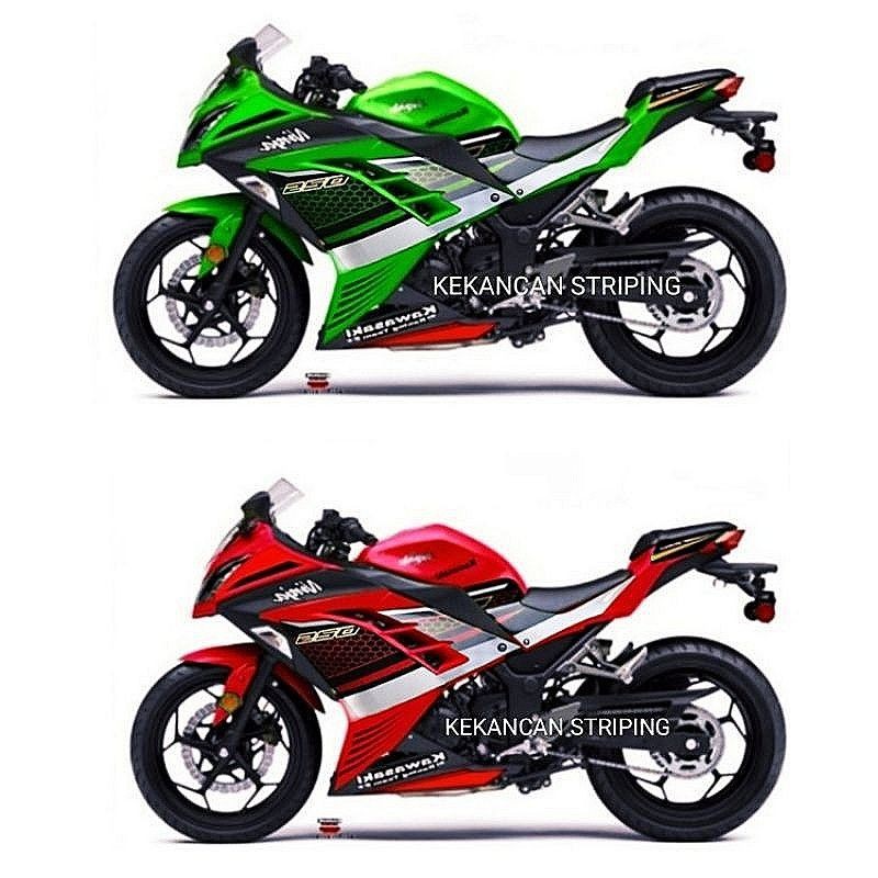 Jual Striping Ninja 250FI OLD custom Livery KRT 2020 (COD) | Shopee ...