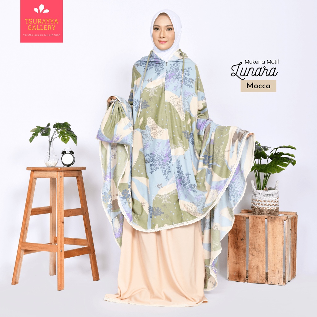 Jual MUKENA RAYON PREMIUM JUMBO 2 IN 1 MUKENAH DEWASA TERBARU AURORA ...