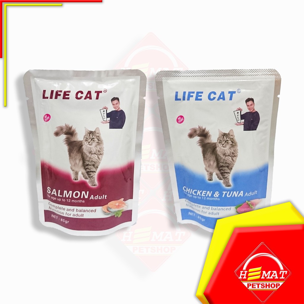 Jual Life Cat Sachet adult 85 Gram / Wet Food 85 Gram / Makanan kucing ...
