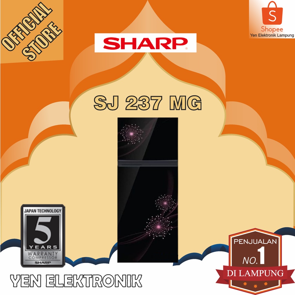 Jual Kulkas SHARP SJ 237 MG Lemari Es 2 Pintu Garansi Resmi SHARP 5 ...