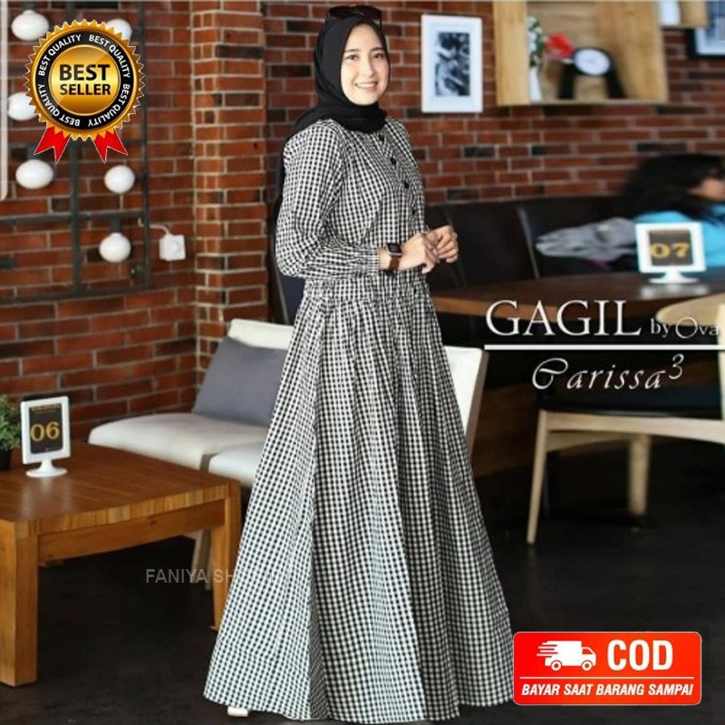 Jual Baju Gamis Dres Pesta Wanita Muslim Long Dress Kondangan Perempuan ...