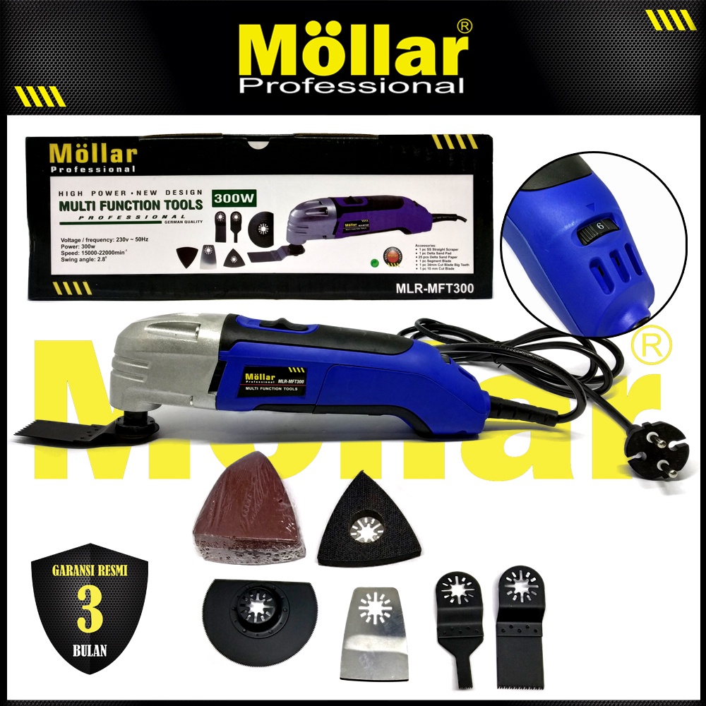 Jual MOLLAR MFT300 Mesin Multi Cutter Oskilasi Tool Oscillating Grinder ...