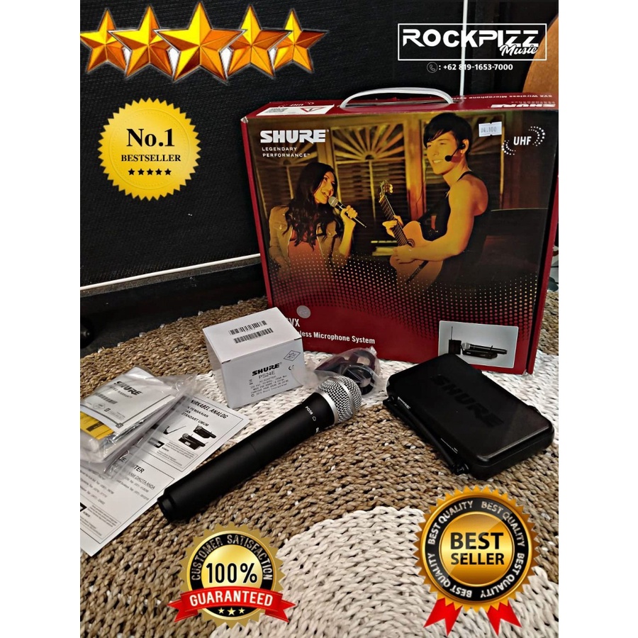 Jual SHURE SVX24A-PG58 WIRELESS MICROPHONE | Shopee Indonesia