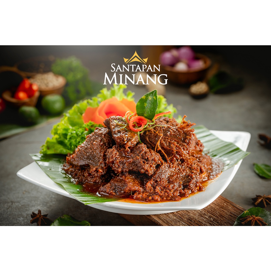 Jual Rendang Daging Sapi Asli Khas Padang 300 gr Halal - Santapan Minang | Shopee Indonesia