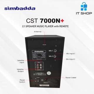 Jual Simbadda Speaker CST 7000N+ with Remote Control Free Microphone ...