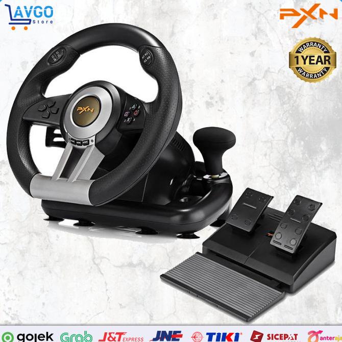 Jual PXN V3II Vibration Steering Wheel Motor Racing Game With Pedal PC/PS | Shopee Indonesia
