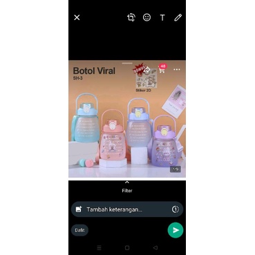 Jual botol viral 1 litter | Shopee Indonesia