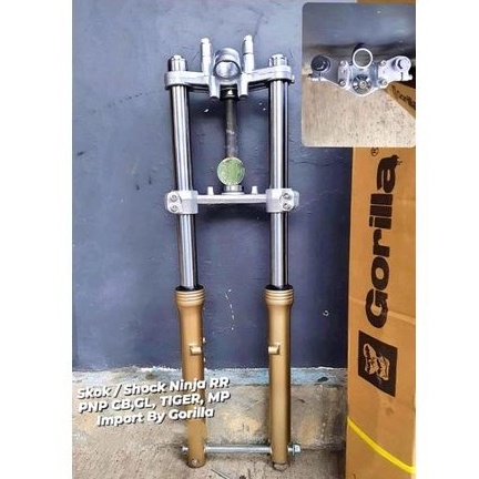 Jual shockbreaker segitiga T atas bawah ninja 150 RR victor R new model gorilla | Shopee Indonesia